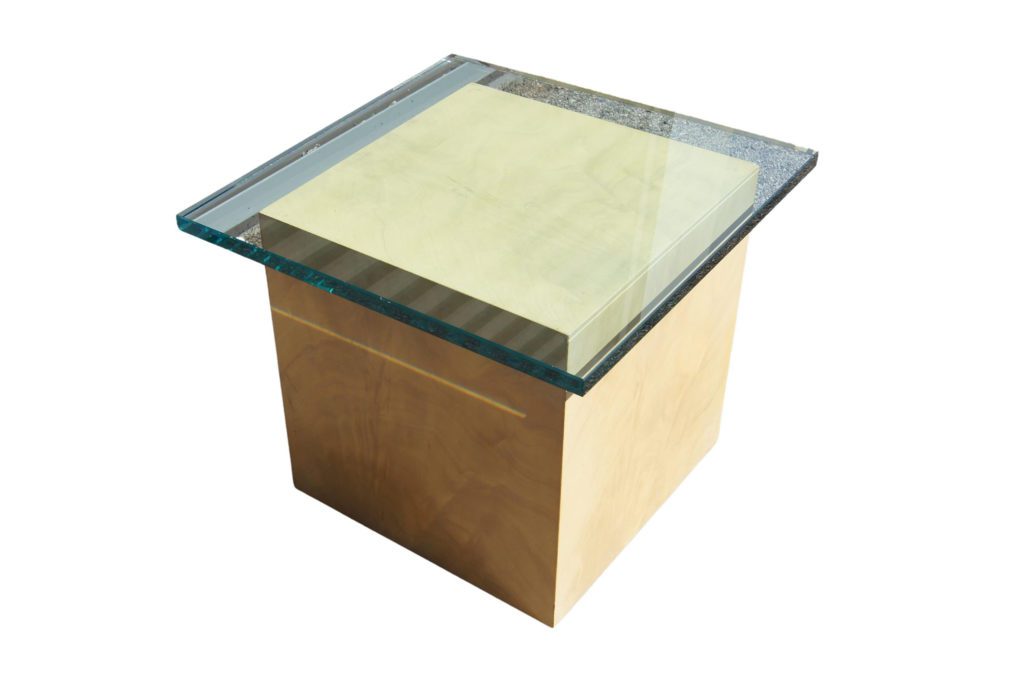 Small Burlwood Cube Side Table - Machine Age - New England's Largest ...