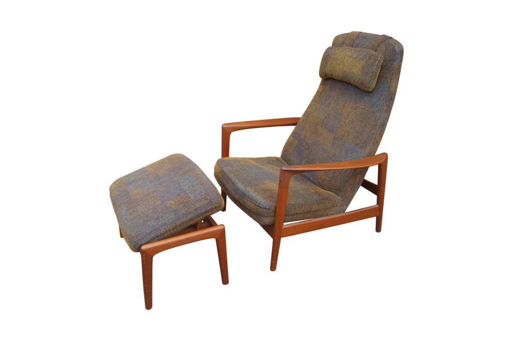 Teak Lounge Chair and Ottoman - Machine Age - New England's Largest ...