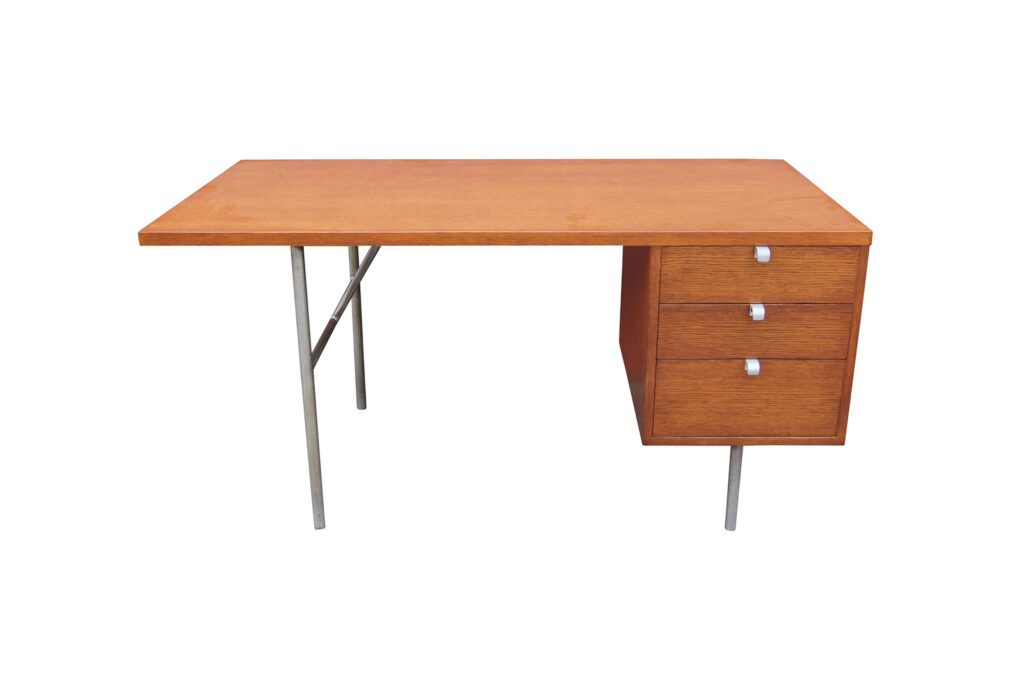 Mahogany and Steel Desk - Machine Age - New England's Largest Selection ...