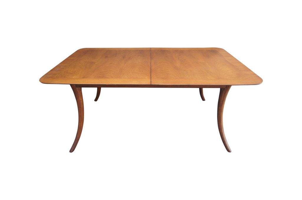 Mahogany Saber-Leg Dining Table - Machine Age - New England's Largest ...