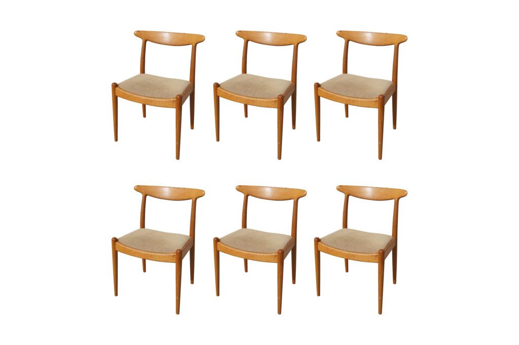 Set of Six Oak Dining Chairs, Model W2 - Machine Age - New England's ...